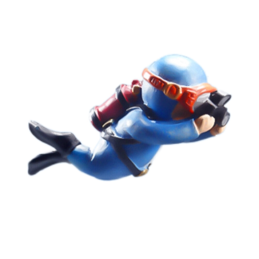 Миниатюрная фигурка дайвера, украшение для аквариума, 3D украшение для аквариума, пейзажные аксессуары для аквариума для маленьких, средних, больших резервуаров