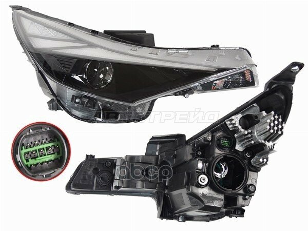 Фара Hyundai Elantra 20-23 (Справа/ Галоген/ ДХО/ С электрокорректором) Sat арт. ST-121-11HDEL20R