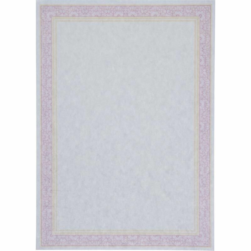 Сертификат-бумага Attache А4, 50 шт, двойная рамка, красно-оранжевая