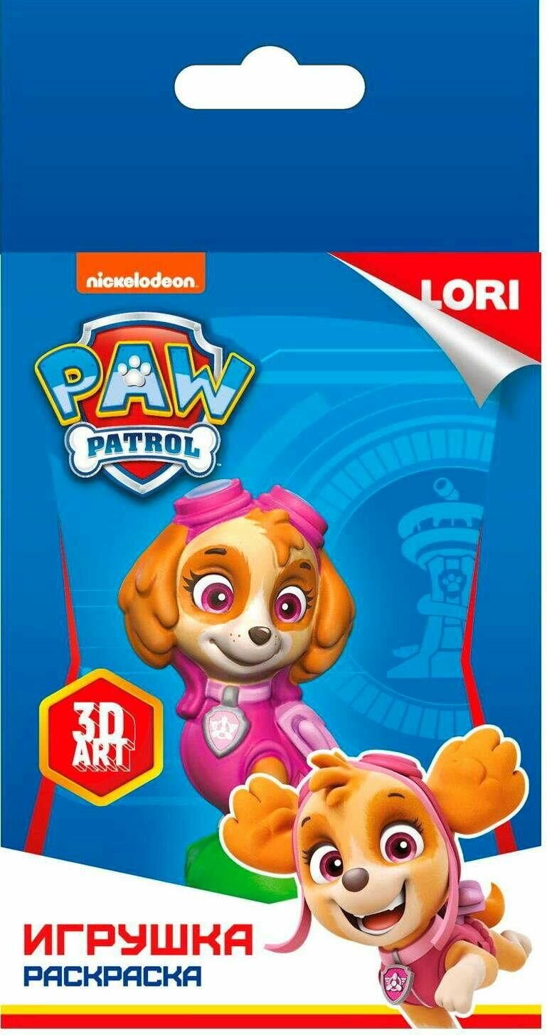 Игрушка-раскраска LORI "3D Art", Щенячий патруль, Скай