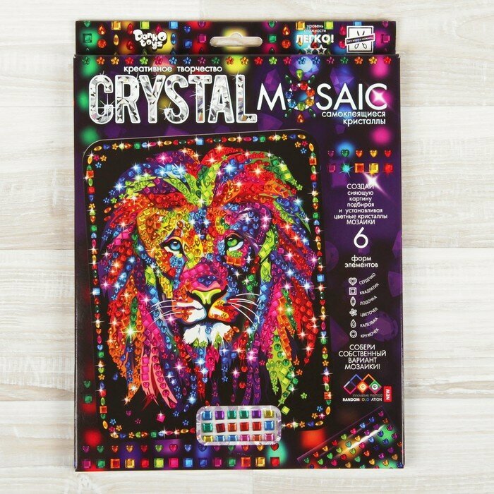 Алмазная мозаика Danko Toys Crystal Mosaic Лев (CRM-01-04)