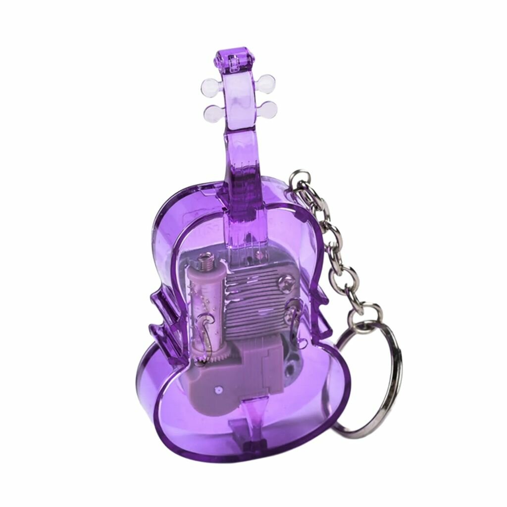 Подвеска в виде музыкальной шкатулки для мини-скрипки-Фиолетовый