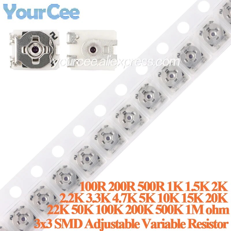 Потенциометр SMD Your Cee 100 Ом, 10 шт.