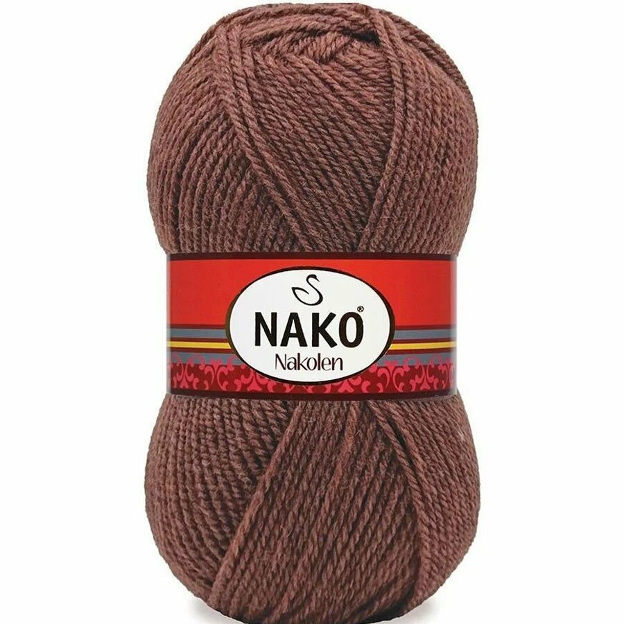 Пряжа Nako NAKOLEN 23770 терракот (5 мотков)