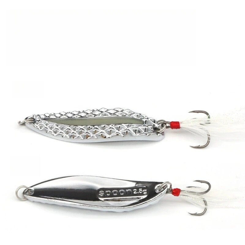 Блесна PRO BEROS Vib Leech Spoon Lures 5г 7г 10г 15г 20г 5g, B