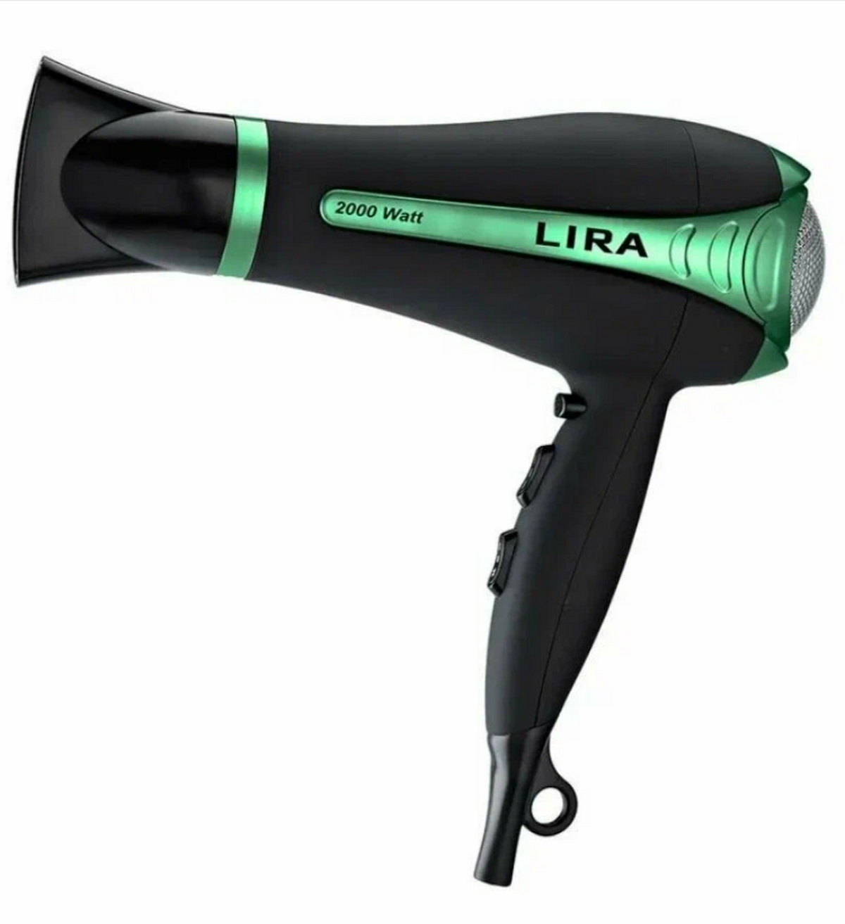 Фен электрический для волос LIRA LR 0702 (зеленый)