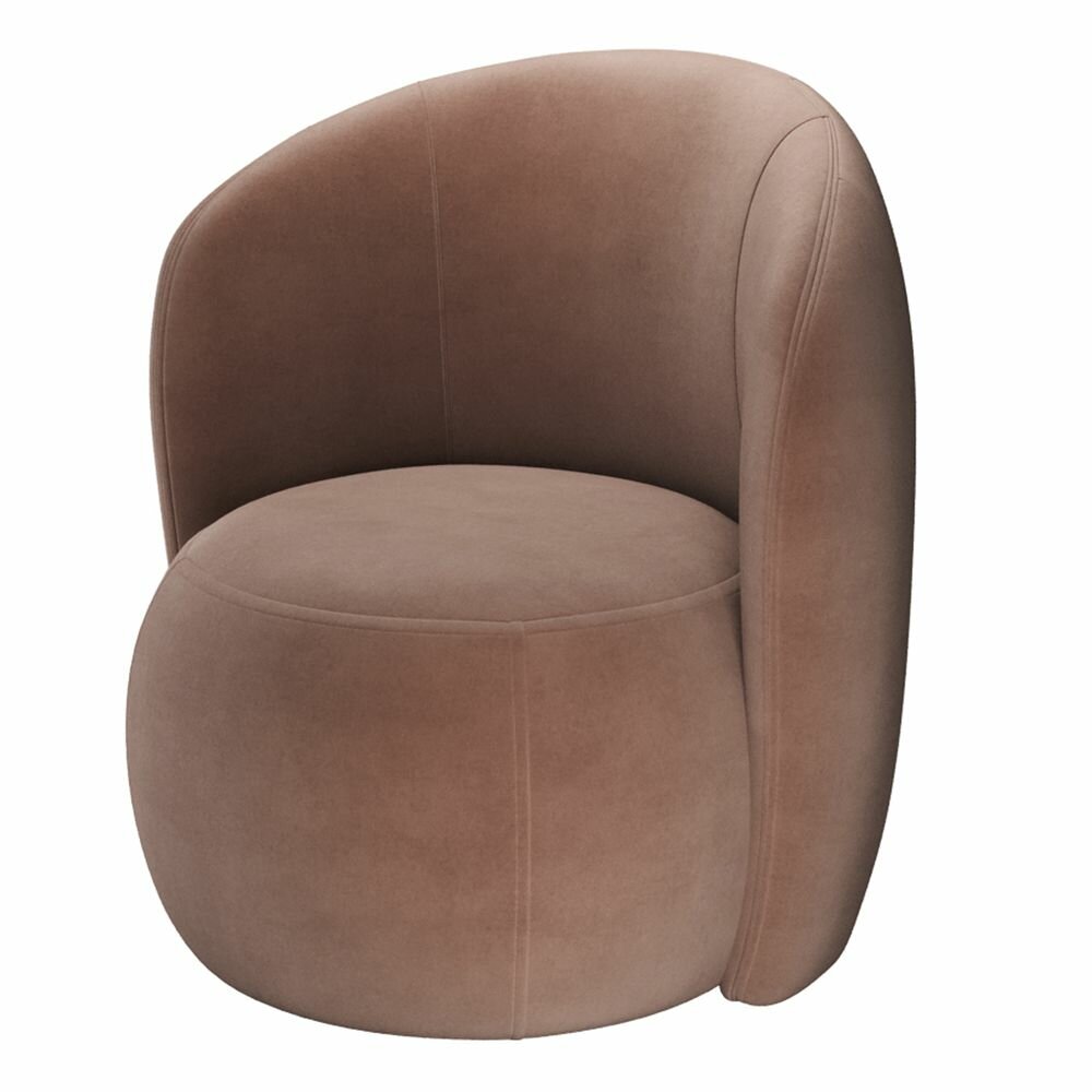 Кресло-Пуф BASSIA, круглый, 780х700х750, шоколадный