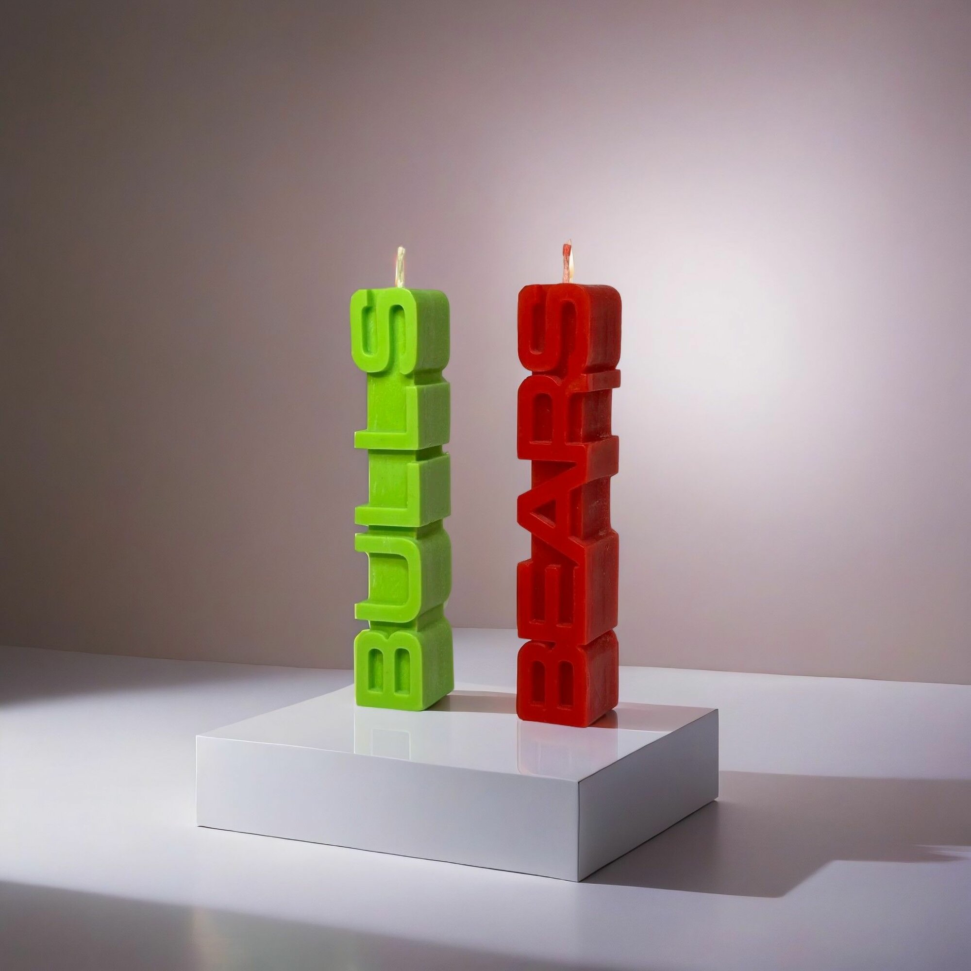 Амулет трейдера BULLS&BEARS / быки и медведи, набор 2 свечи, 13 см