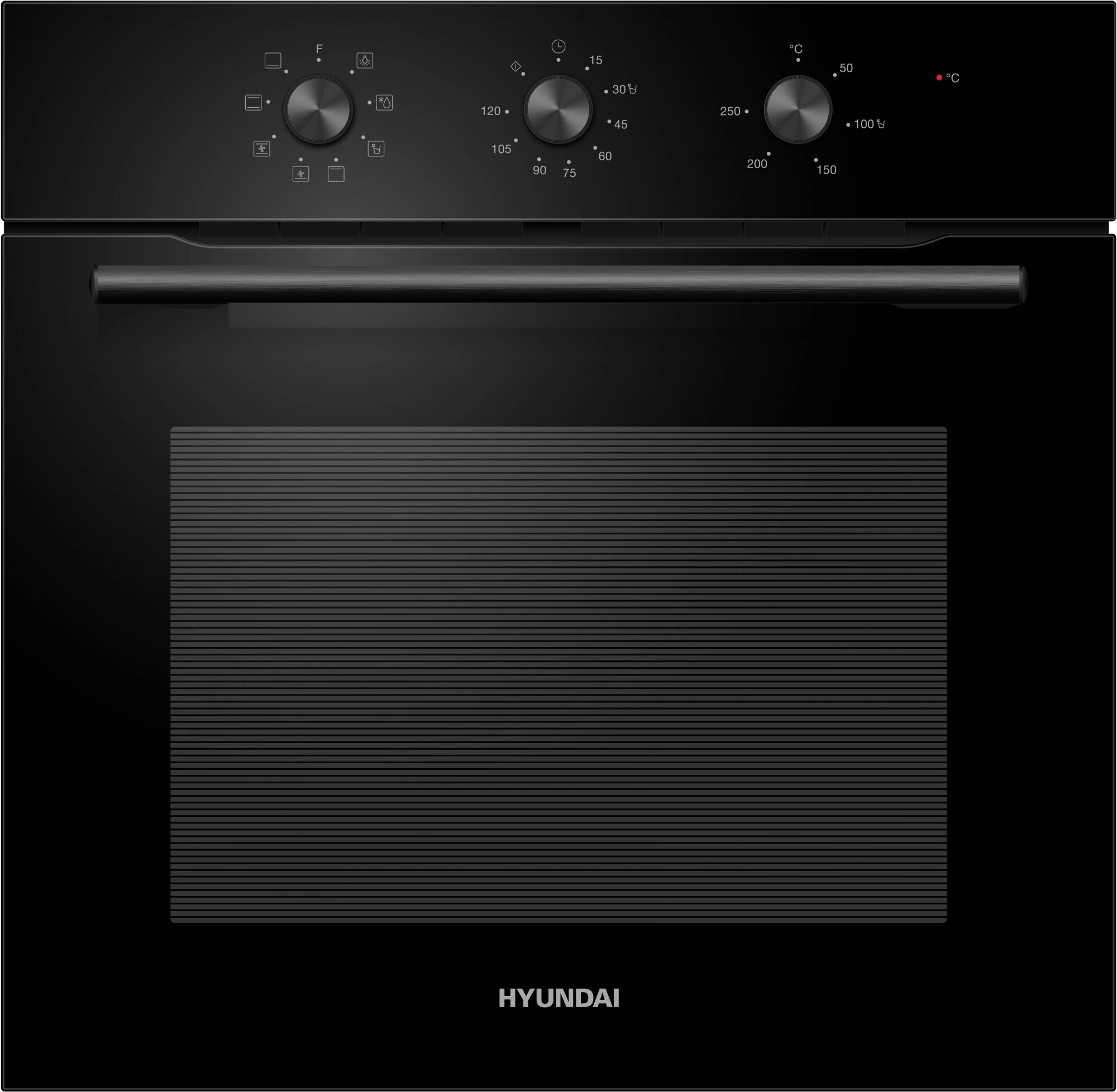 Духовой шкаф Hyundai "HEO" 66412, черный, электрический, конвекция