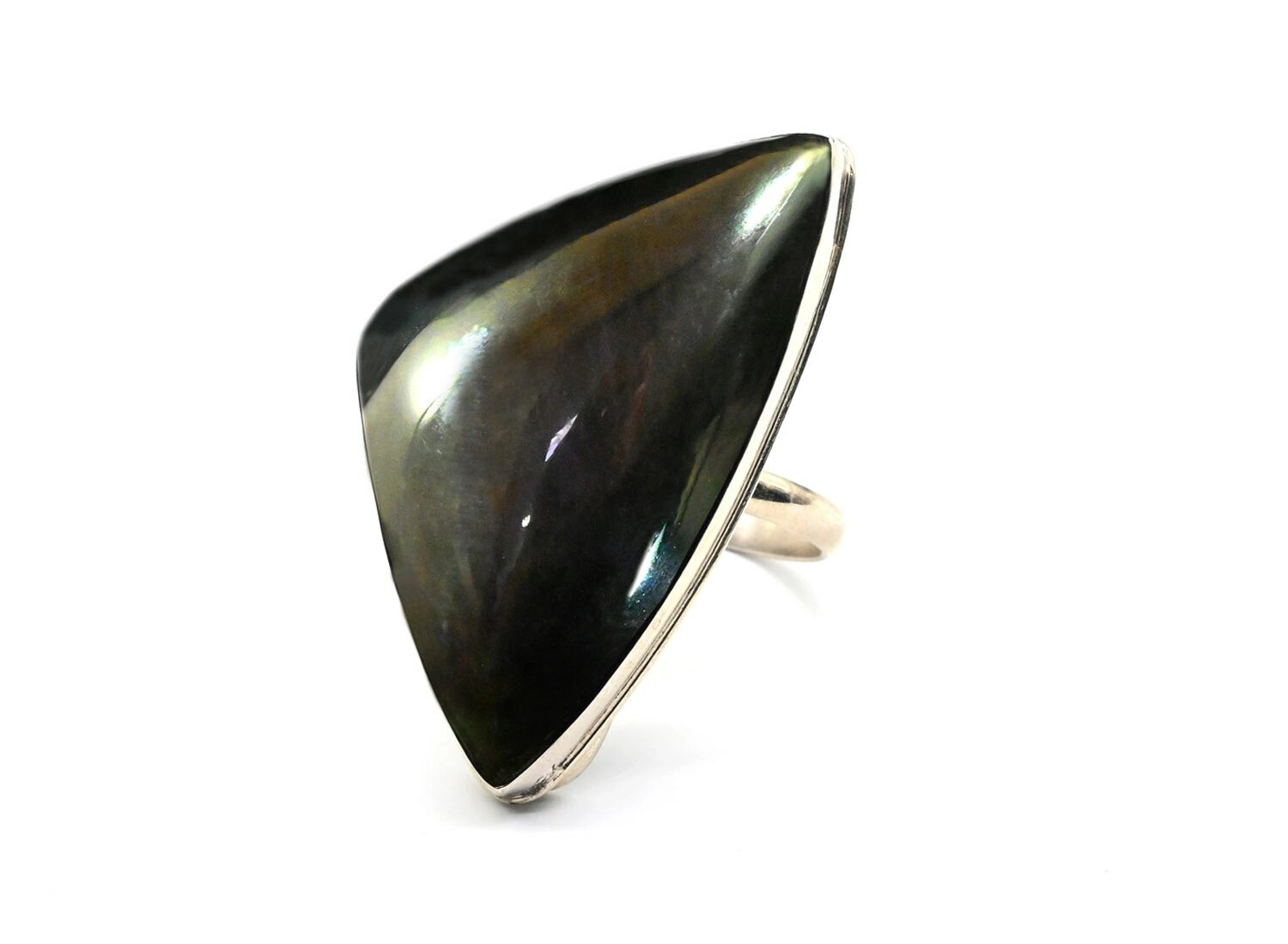 Кольцо, обсидиан