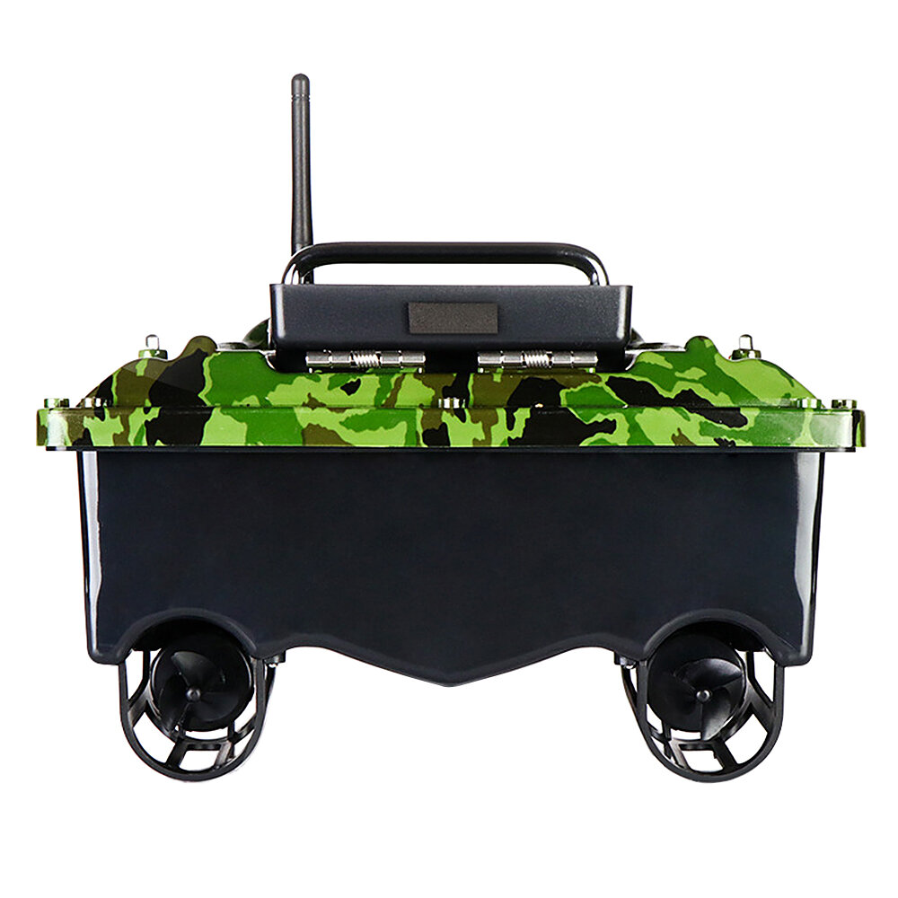 Рыболовная лодка с GPS-навигатором и одним контейнером для приманки. Автоматическая лодка с приманкой и дистанционным управлением.