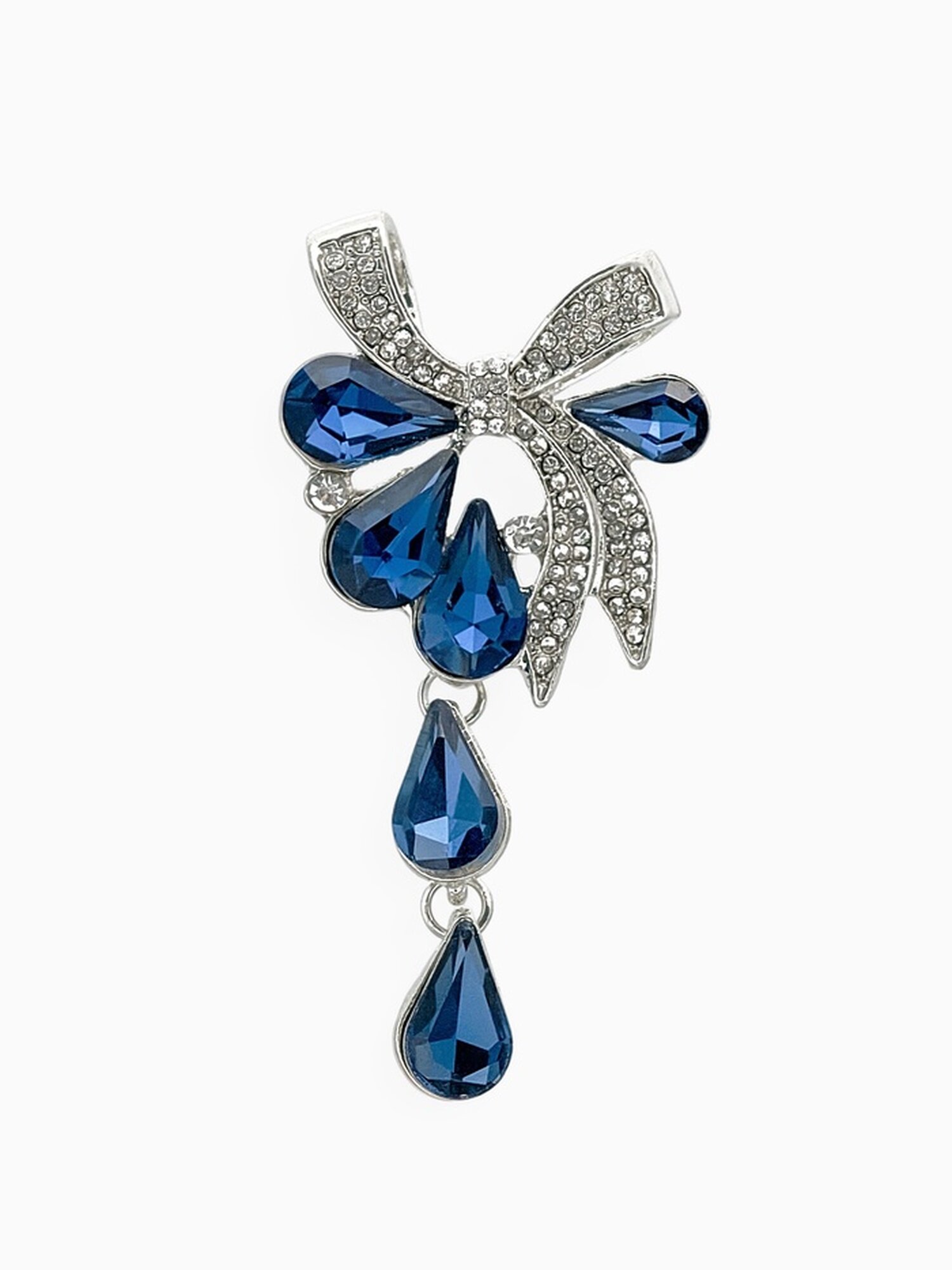 Брошь, стекло, стразы