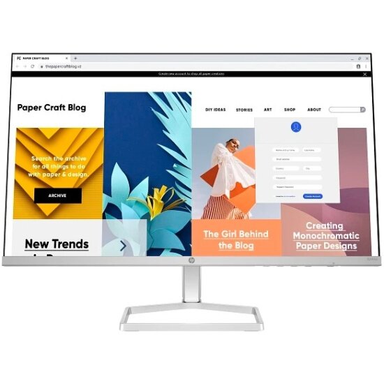 Монитор HP 23.8" 524sw S5 белый