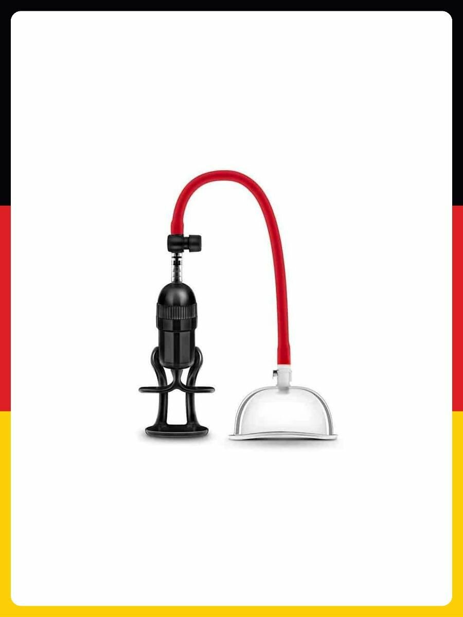 Вакуумная помпа Blush Temptasia Intense Pussy Pump System Vagina Pump Black Red Transparent