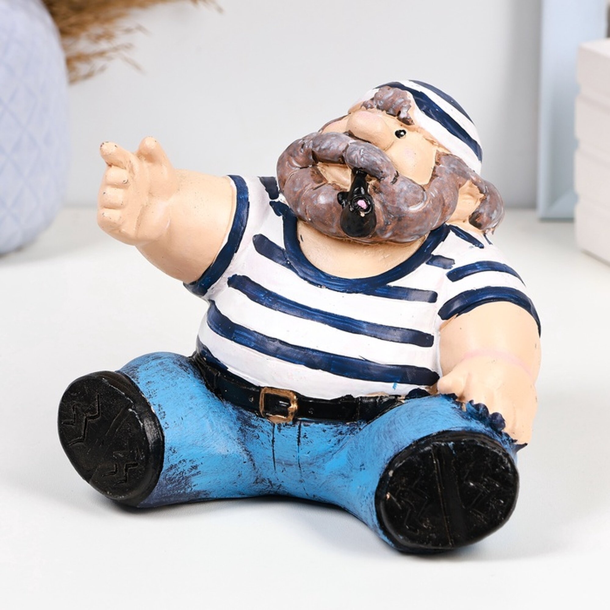 Фигурка Take It Easy «Моряк с трубкой», из полистоуна, 15 x 12 x 13 см
