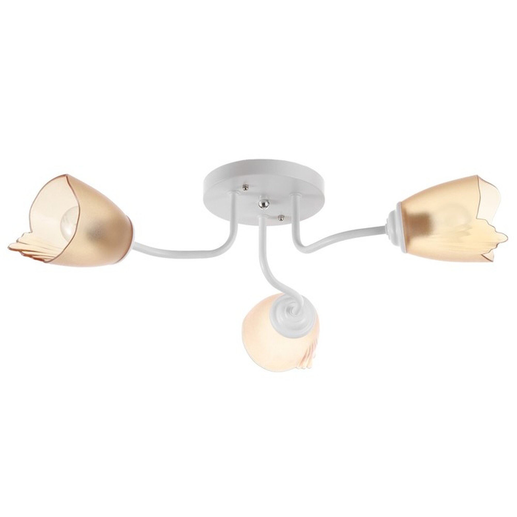 Люстра «1341001/3BR» BayerLux, E27 15 Вт, белый-коричневый