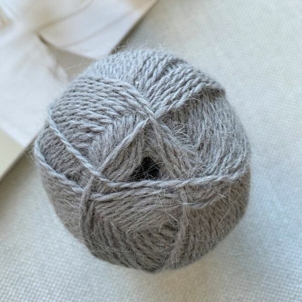 Пряжа Рэббит ангора (Rabbit Angora), цвет 35 маренго (2мотка по 25г/160м)