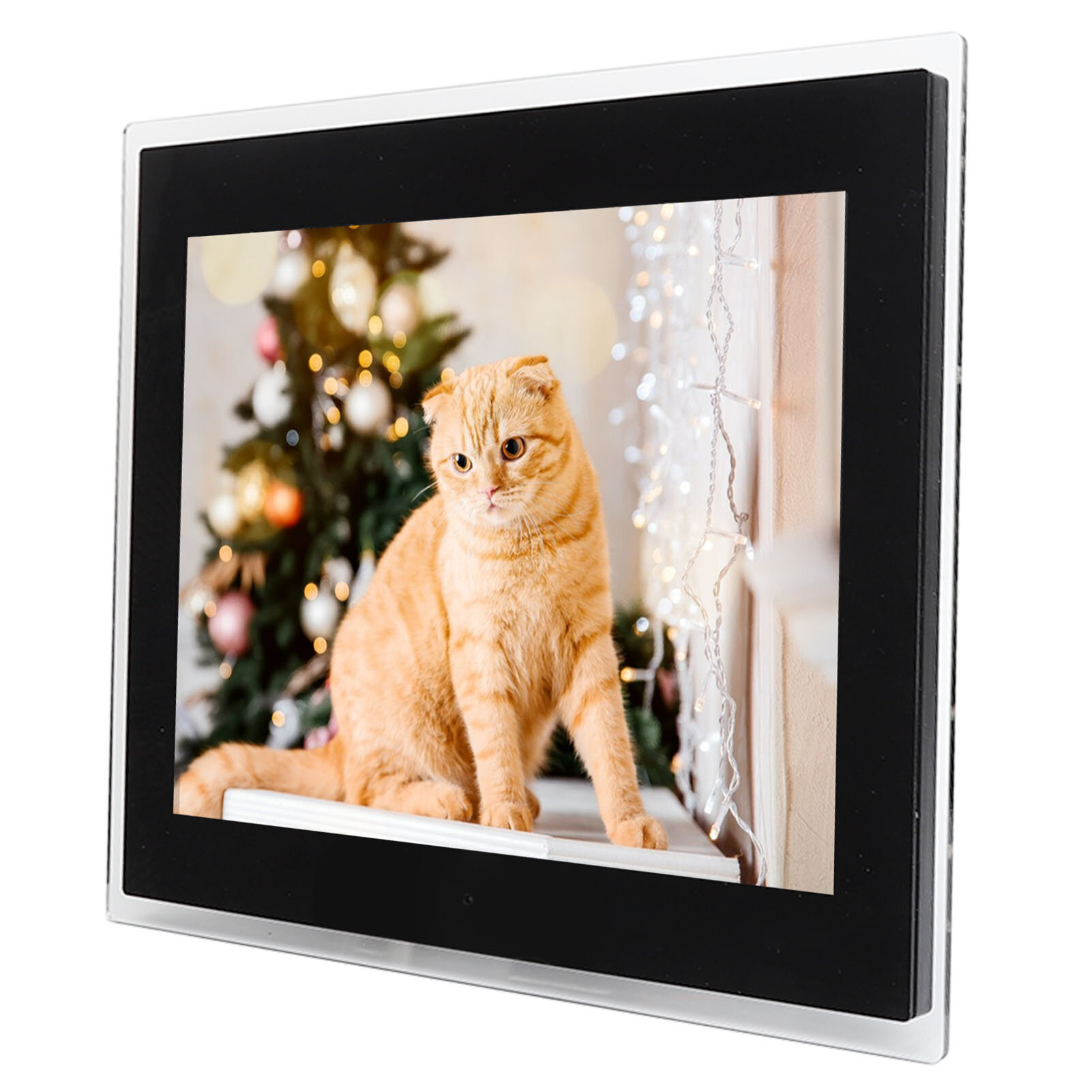 15-дюймовая цифровая фоторамка с ЖК-экраном высокой четкости 4:3, стереозвук, динамик, электронная фоторамка для рекламного альбома, британская вилка, 100‑240 В