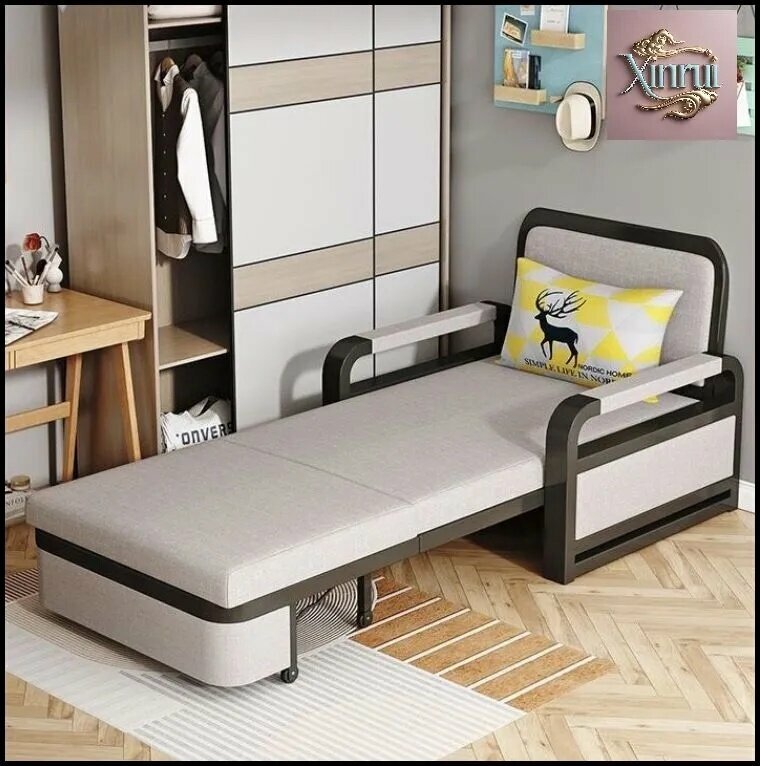 Кресло-кровать, 82х78х85 см, темно-бежевый