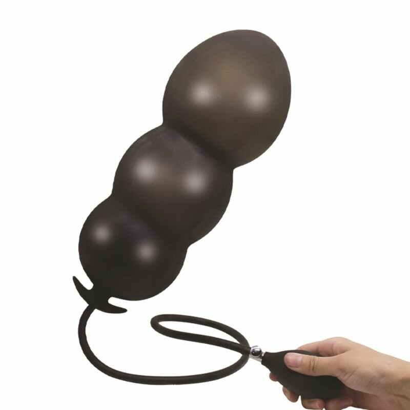 Надувные аномы подключаемого насоса DILDO Massager Expander Expander Toys Toys, - черный без бисера