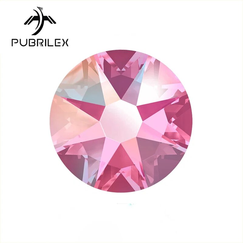 Стразы Pubrilex Rose AB, SS20, розовый, 288 шт