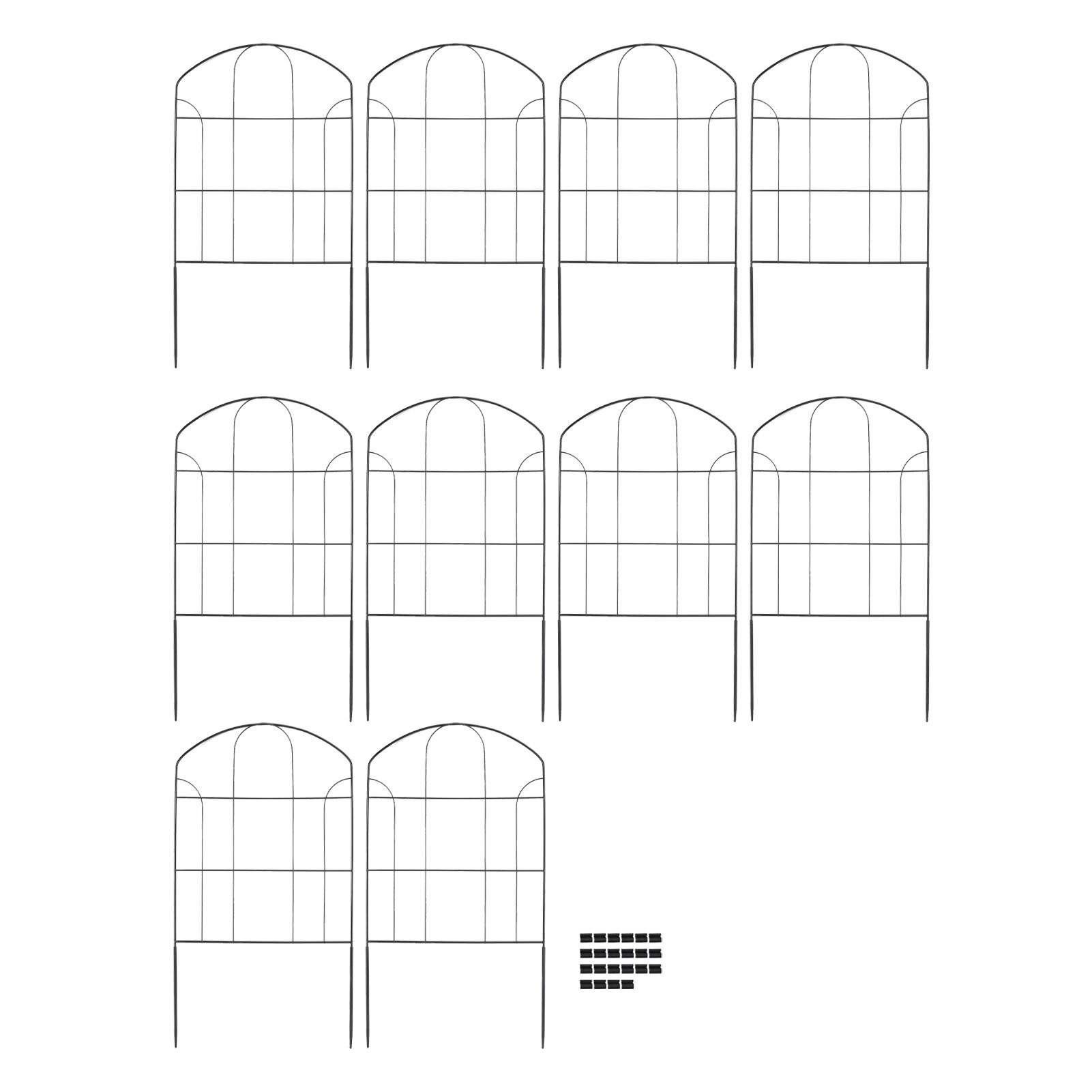 Декоративный садовый забор, арочный забор, бордюр, железная металлическая проволока, забор, панель для собак, кроликов, земляные колья, забор для окантовки цветочной клумбы