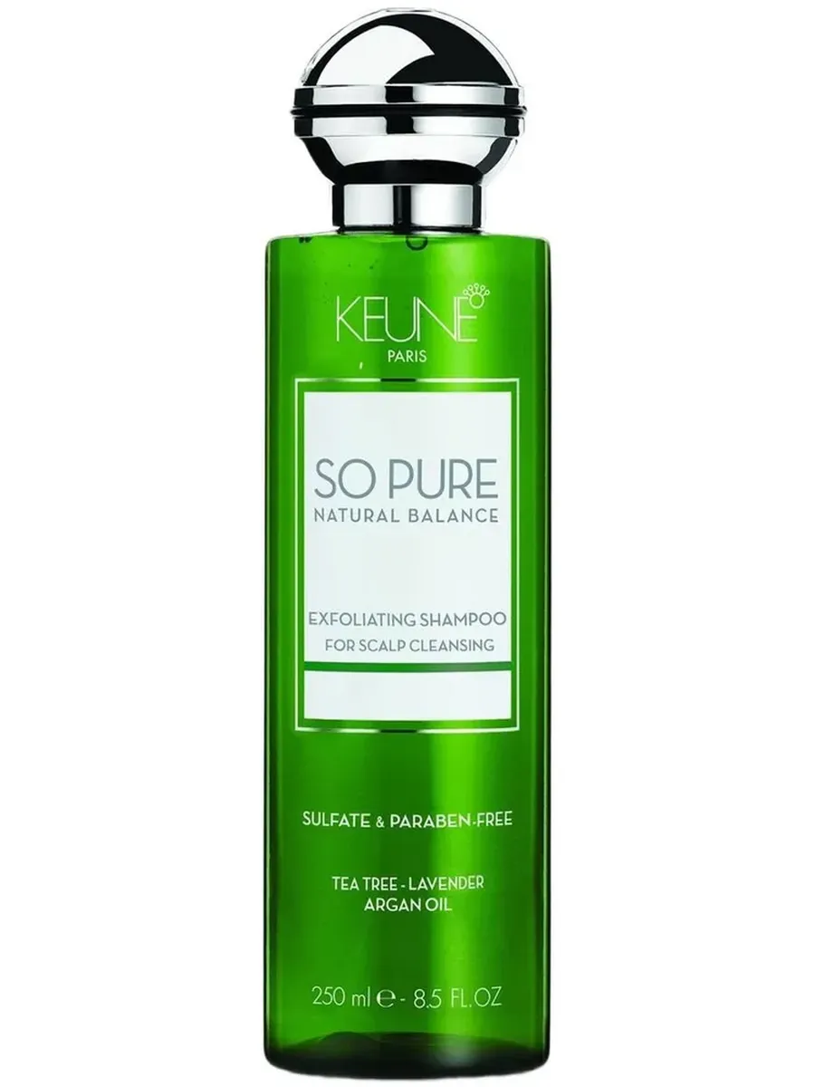 Шампунь Keune So Pure Exfoliating против перхоти, раздражений и зуда кожи головы, Обновляющий, 250 мл