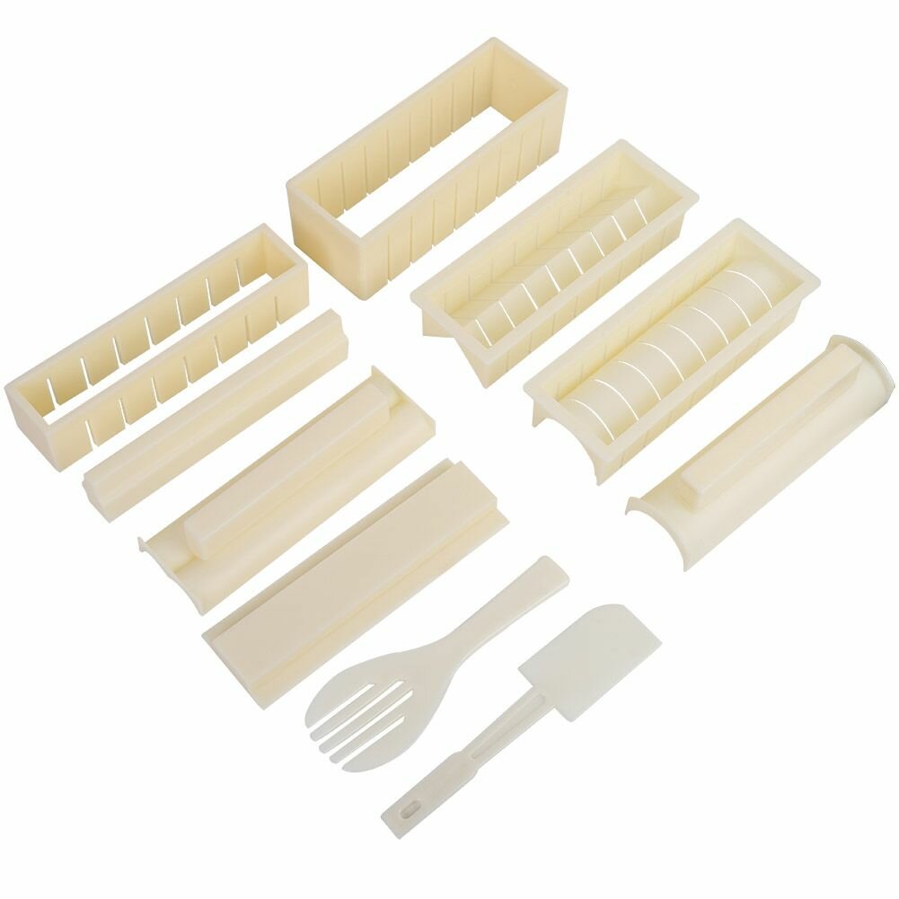 Набор из 10 инструментов для приготовления суши из смолы, пресс-формы для роллов