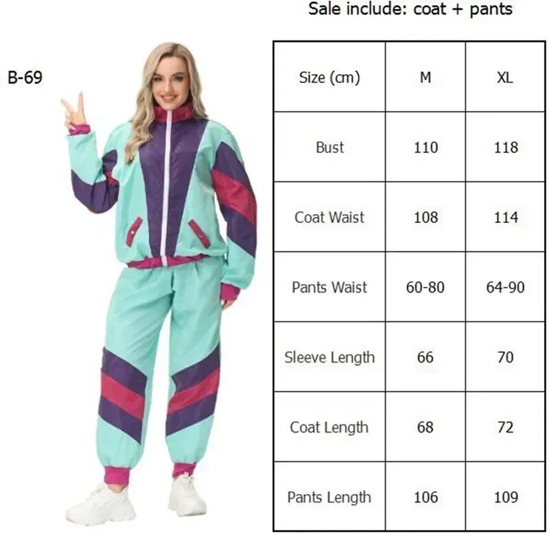 Мужские и женские костюмы хиппи, полиэстер М, B-69 Lightblue Women