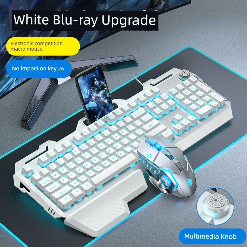 Комплект Forerunner GX80: клавиатура с механическим ощущением, игровая мышь, наушники для киберспорта, проводной
