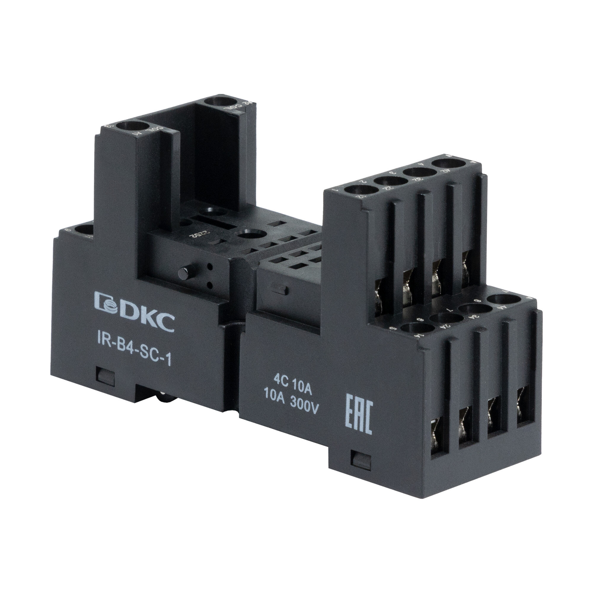 Колодка клеммная DKC винтовая, для реле на 4 группы, IR-24DC-220DC-230AC-4CO
