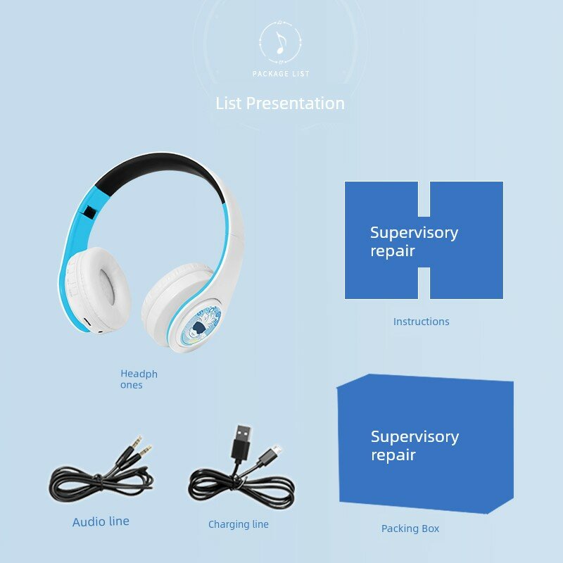 5T5 Беспроводные наушники Bluetooth с звуковыми оповещениями персонажей для фанатов аниме - Закрытые, удобные модели