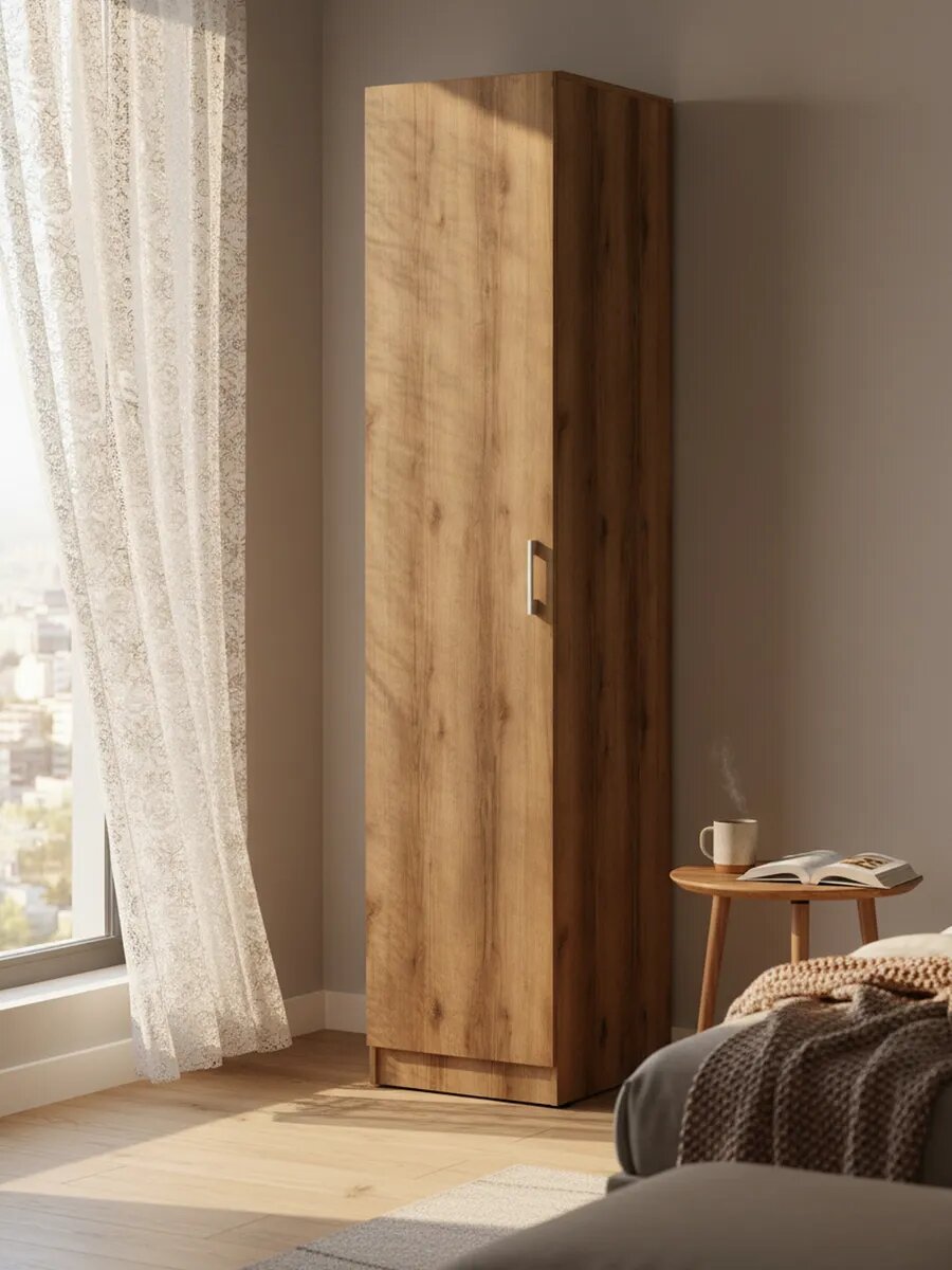 Распашной шкаф пенал FRESTER в прихожую с полками для одежды, от производителя