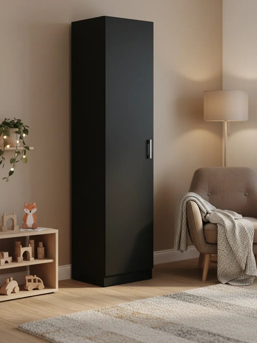 Распашной шкаф пенал FRESTER в спальню с полками для одежды, от производителя