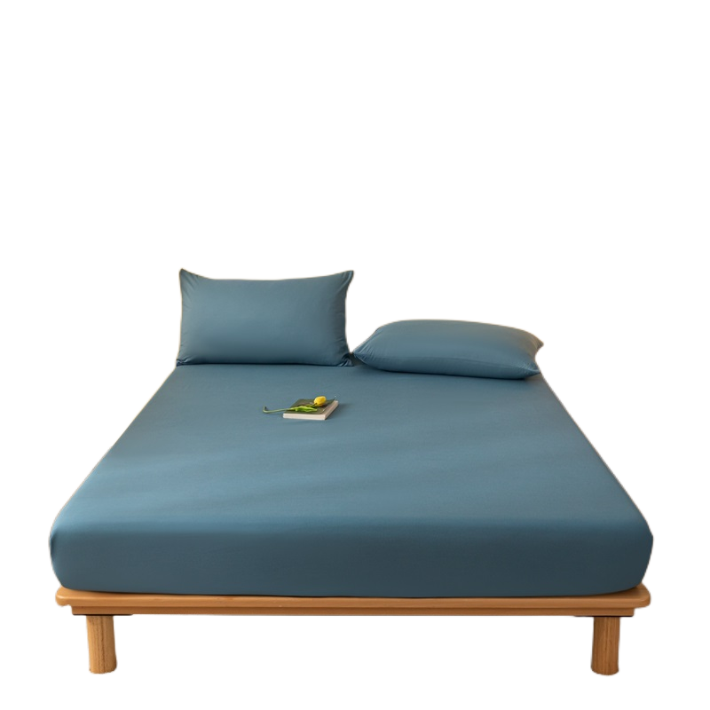 Простыня SASSENSI denim blue, 5078250, 240x260 см, 100% хлопок, мягкая, дышащая