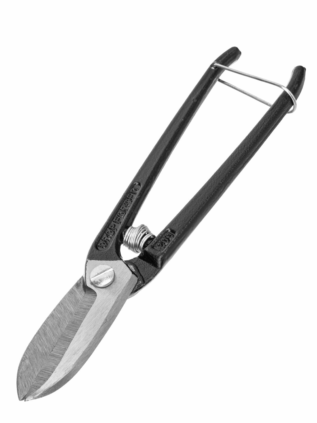 Ножницы по металлу ручные Sparta, 200 мм, пряморежущие, толщина до 0.6 мм, углеродистая сталь, фиксатор лезвий, 783125