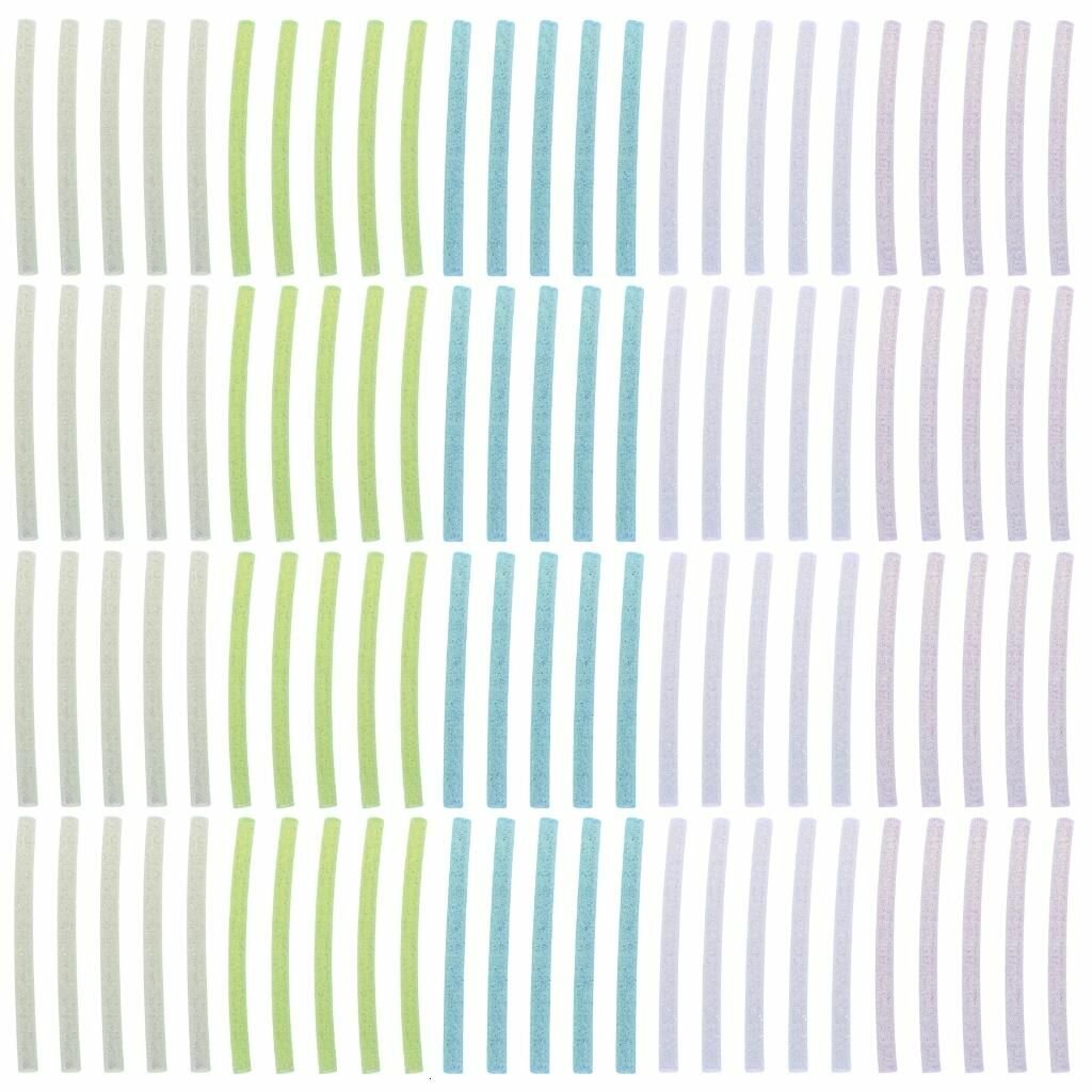 Мини-стержни для термоклея, 100 шт, 7x100 мм, цветные, 5 смешанных цветов