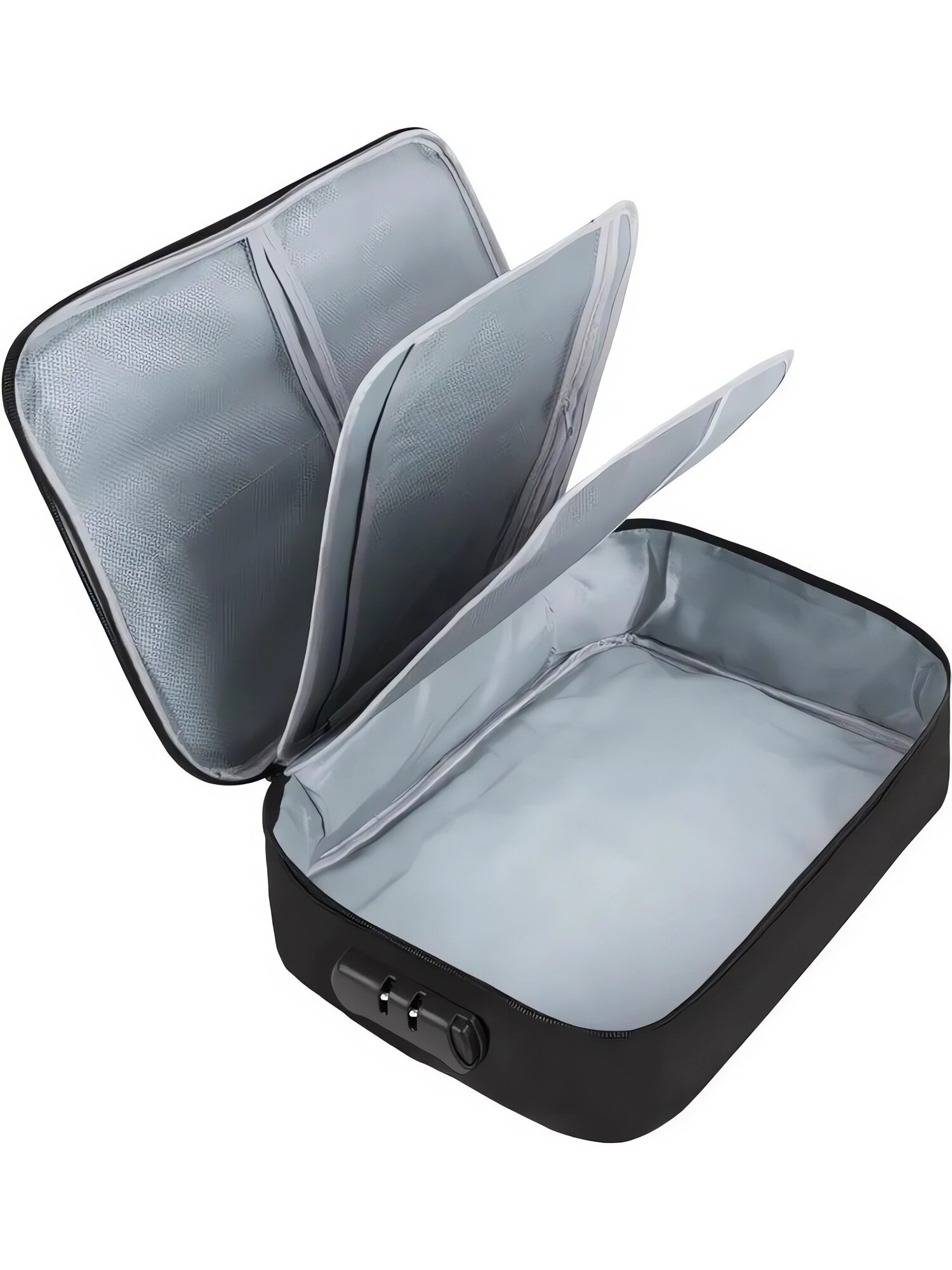 Органайзер для хранения документов с кодовым замком А4 черный, дорожный