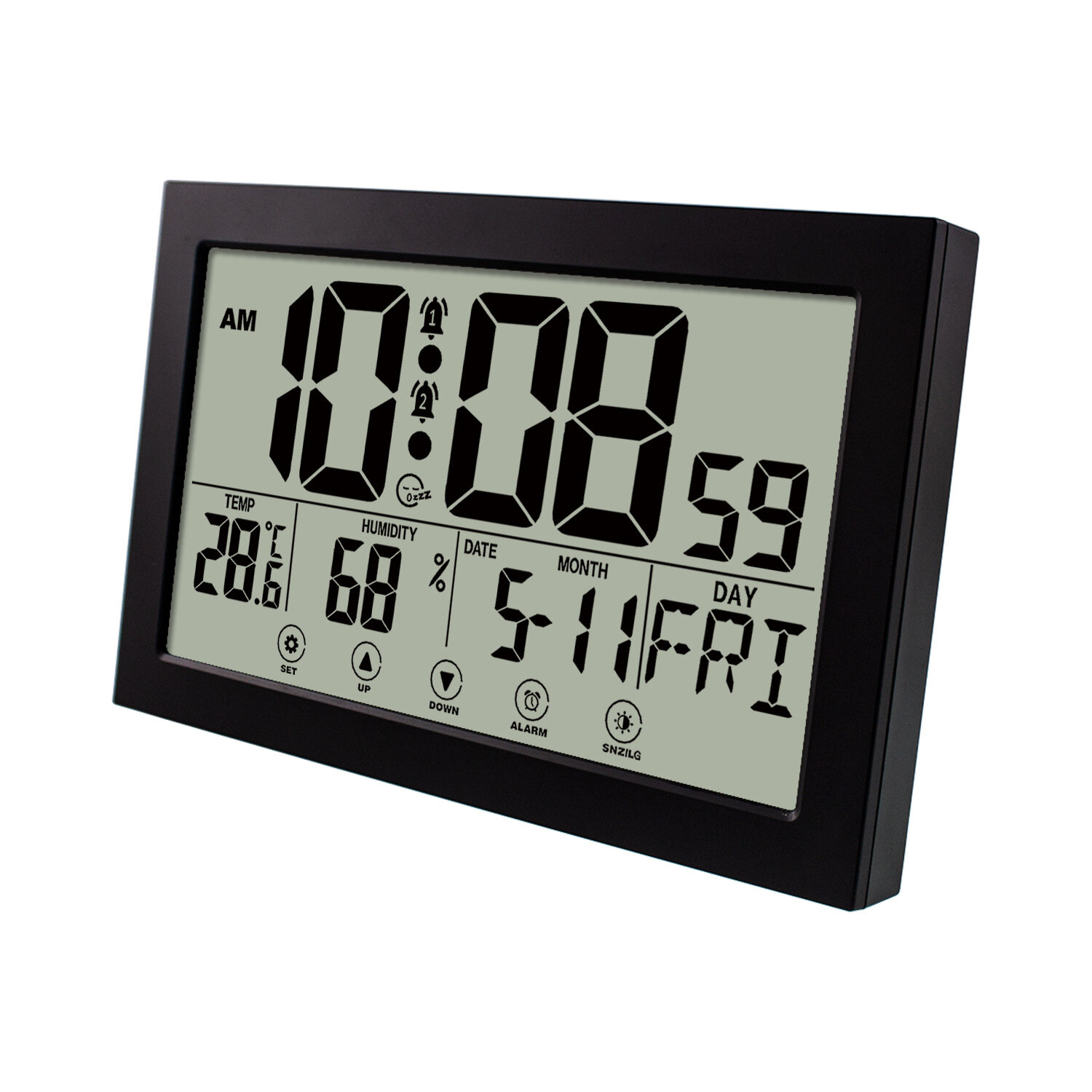 Горячая распродажа на Amazon: современные домашние сенсорные ночники, часы для гостиной и спальни, будильник с голосовым управлением, настенные часы