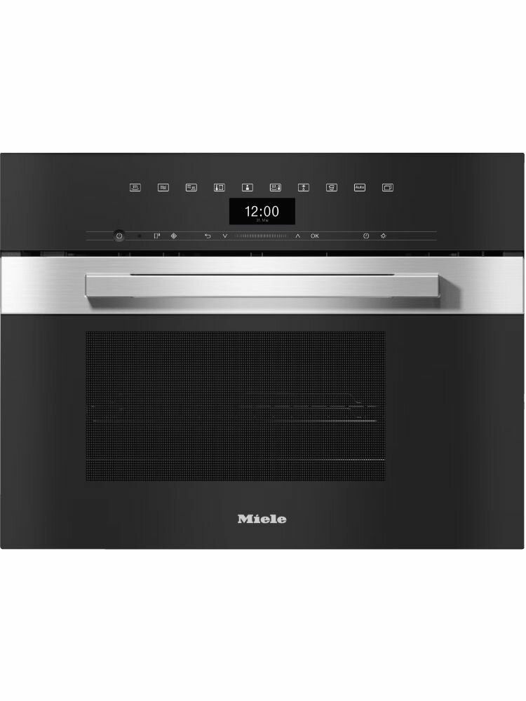 Пароварка встраиваемая с СВЧ Miele DGM 7440 EDST/CLST Stainless Steel/Clean Steel, нержавеющая сталь