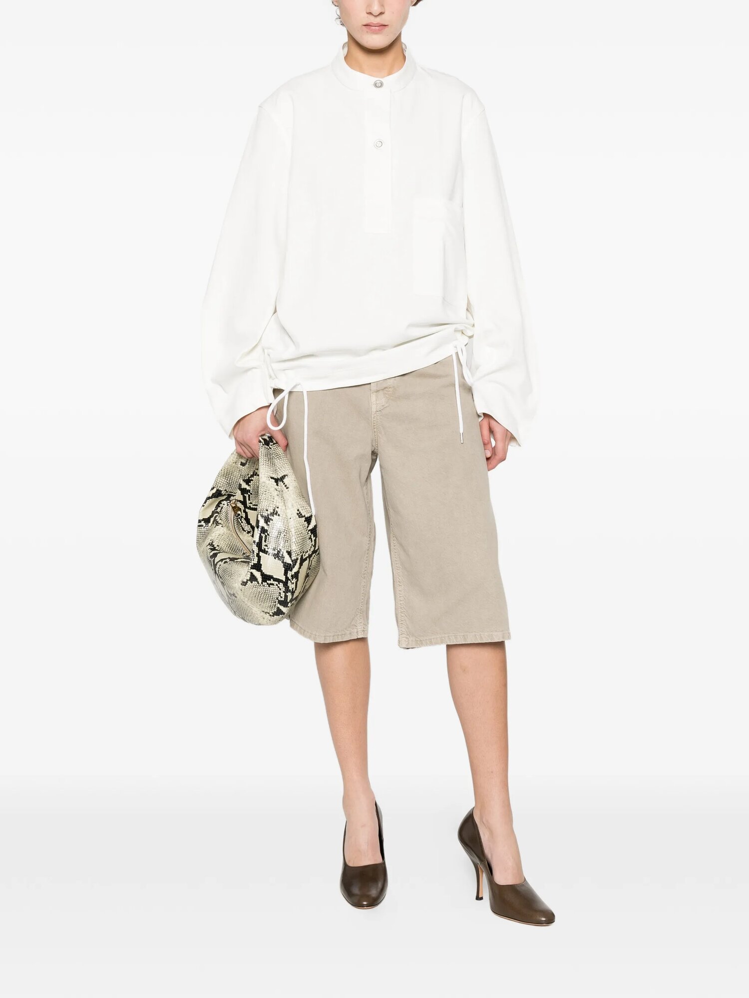 Топ Studio Nicholson Button pocket top, размер 6, white — фото 1