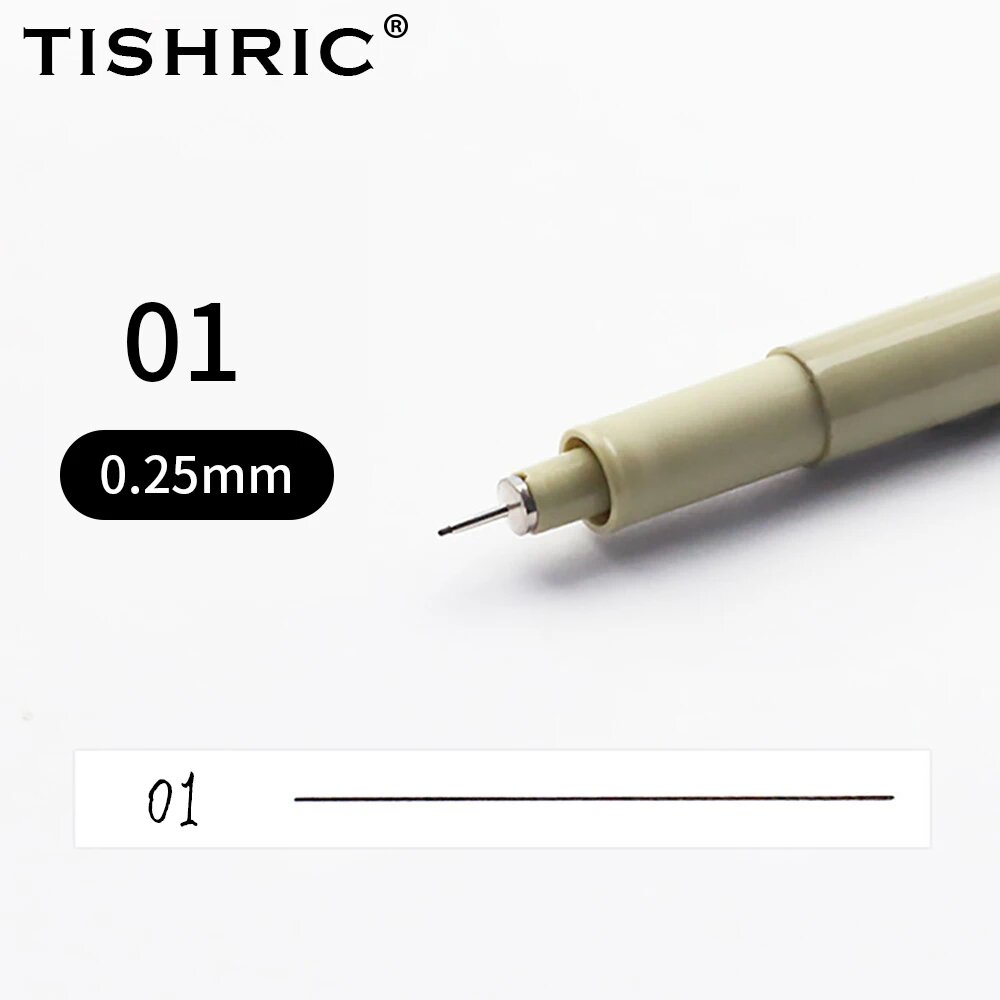 Ручка капиллярная TISHRIC 0.25mm, TSR073-01