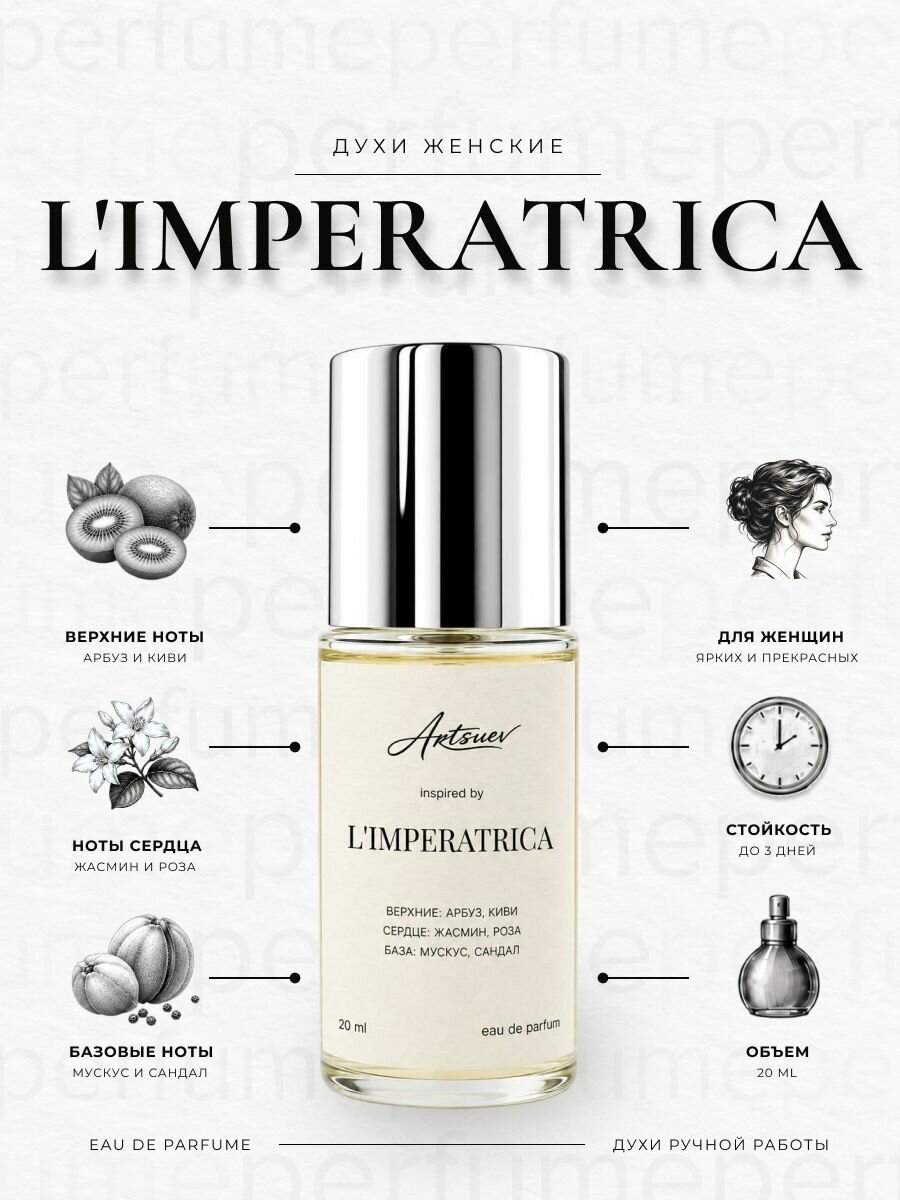 Духи стойкие Imperatrice 3 императрица 20мл для женщин глубокий аромат