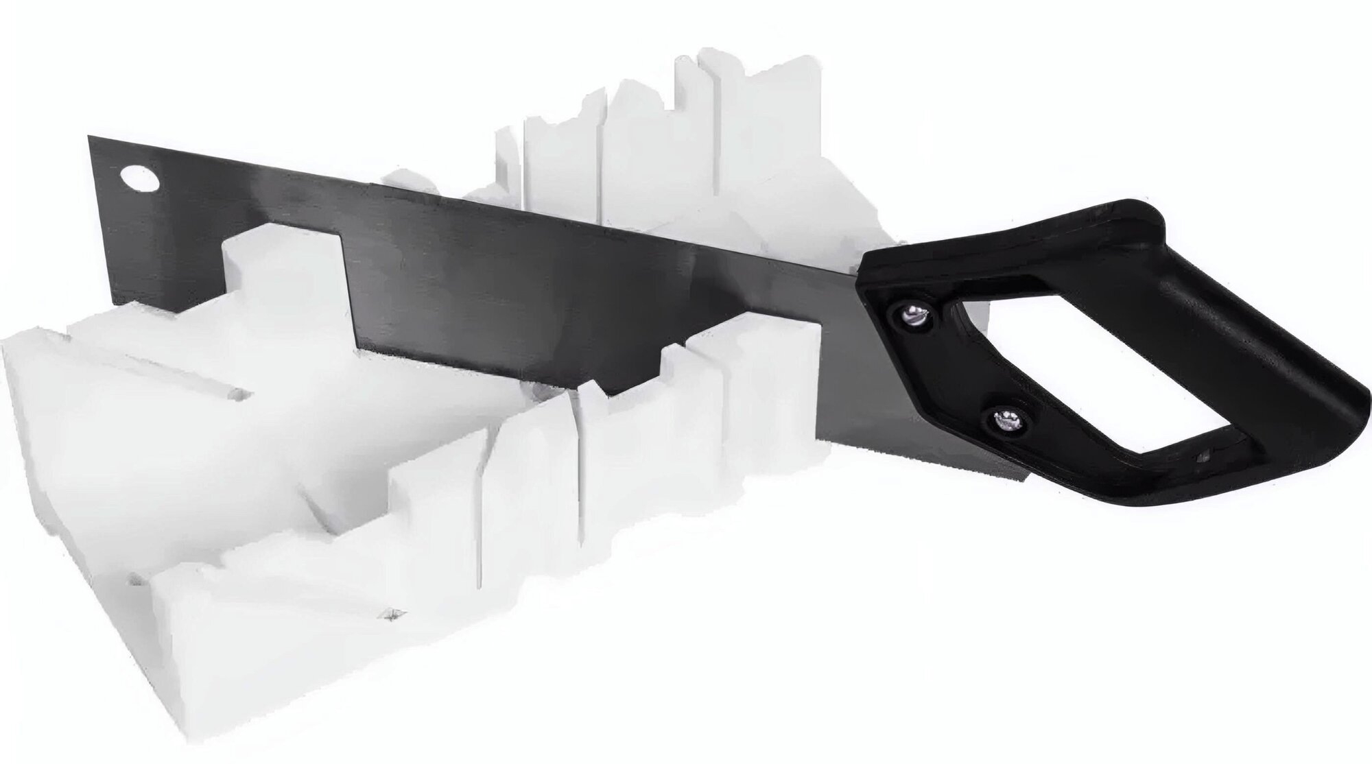 Пила с пластиковым стуслом 300 мм. Предназначена для работы с пенополиуретаном, мелкоразмерной древесиной и прочих, под любым углом