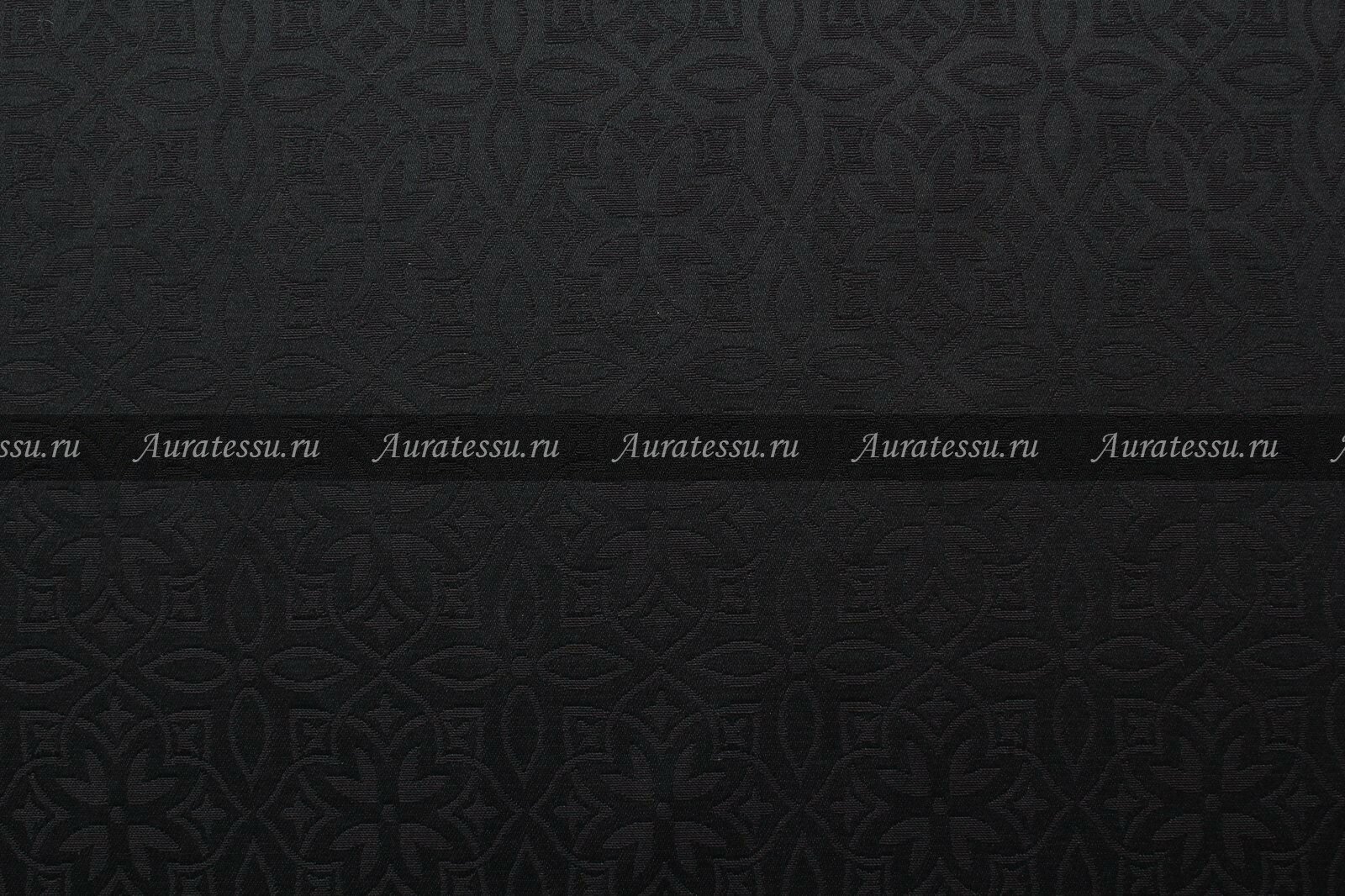 Ткань Жаккард-стрейч костюмный чёрный, 400 г/пм, ш120см, 0,5 м