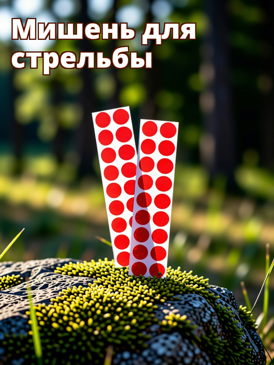 2 Набора Практических Самоклеющихся Целевых Меток Для Внутренней И Внешней Стрельбы 2.00X2.00X0.01Cm