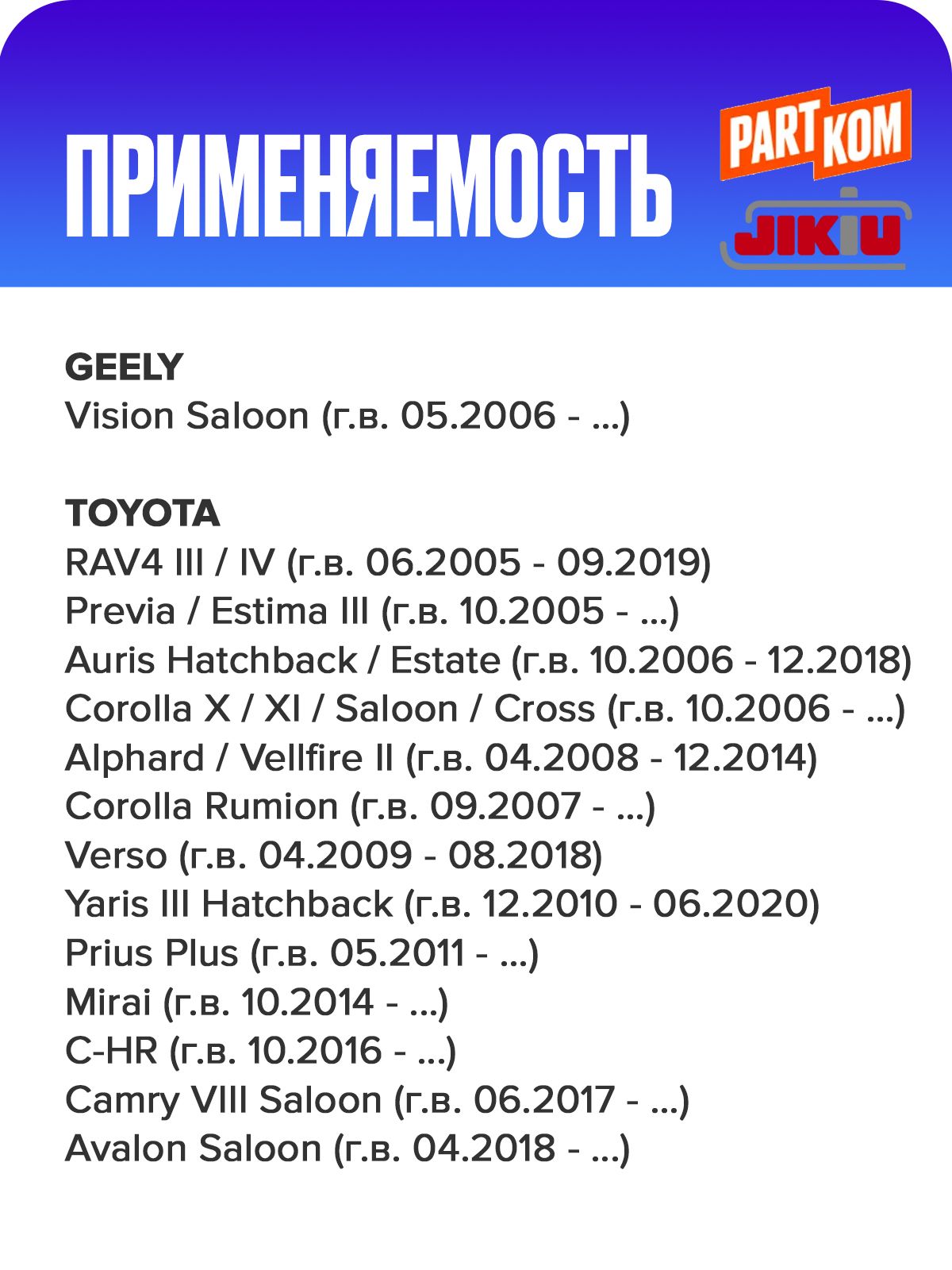 Опора шаровая передняя JIKIU JB21222 для GEELY, LEXUS NX, TOYOTA Previa / Джили, Лексус, Тойота — фото 1
