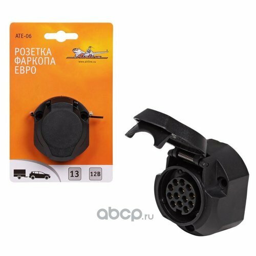 Розетка фаркопа 13 контактов евро пластик ATE-06 Airline ATE06