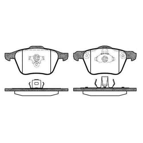 Комплект передних тормозных колодок Roadhouse 2107000