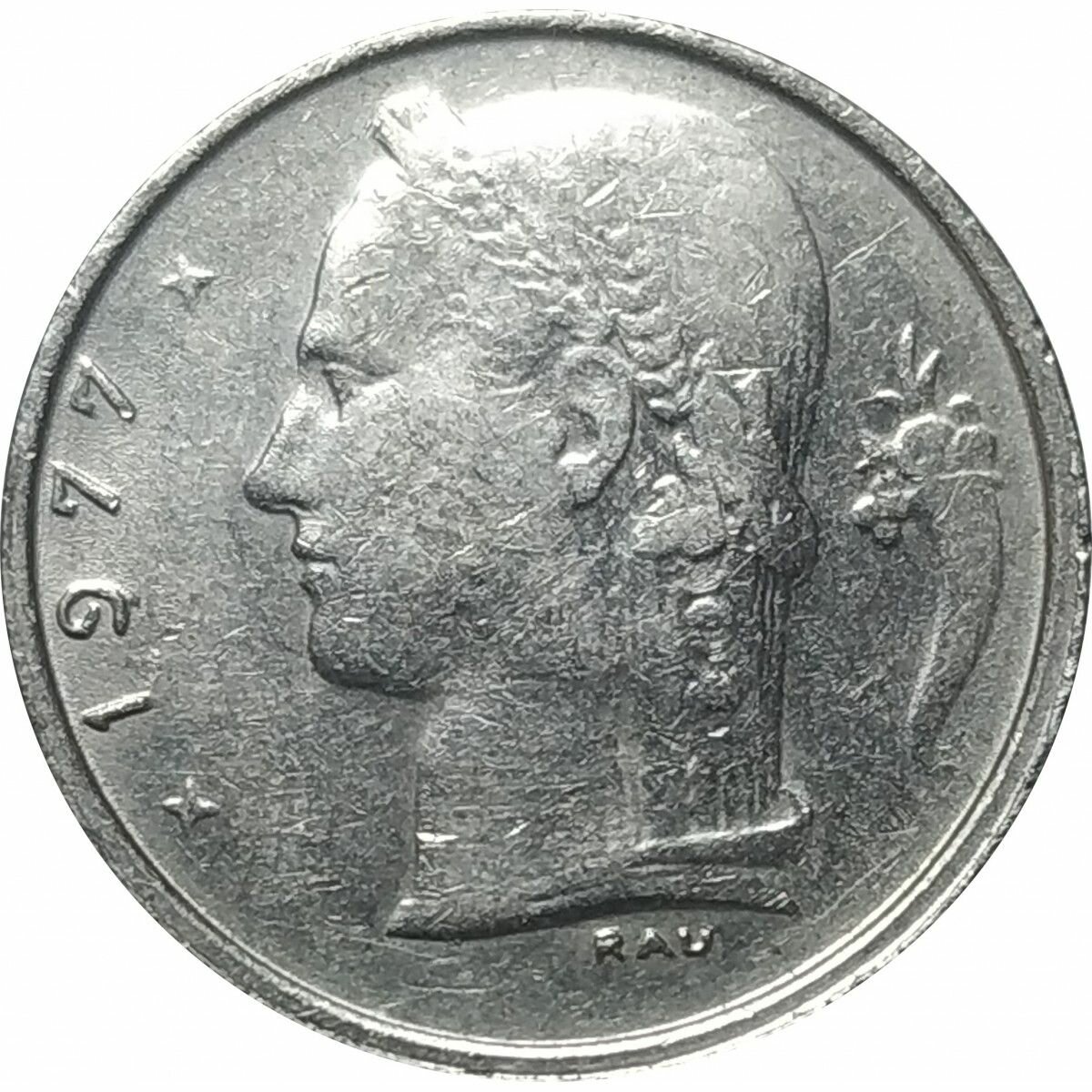 1 франк 1977 Бельгия из оборота